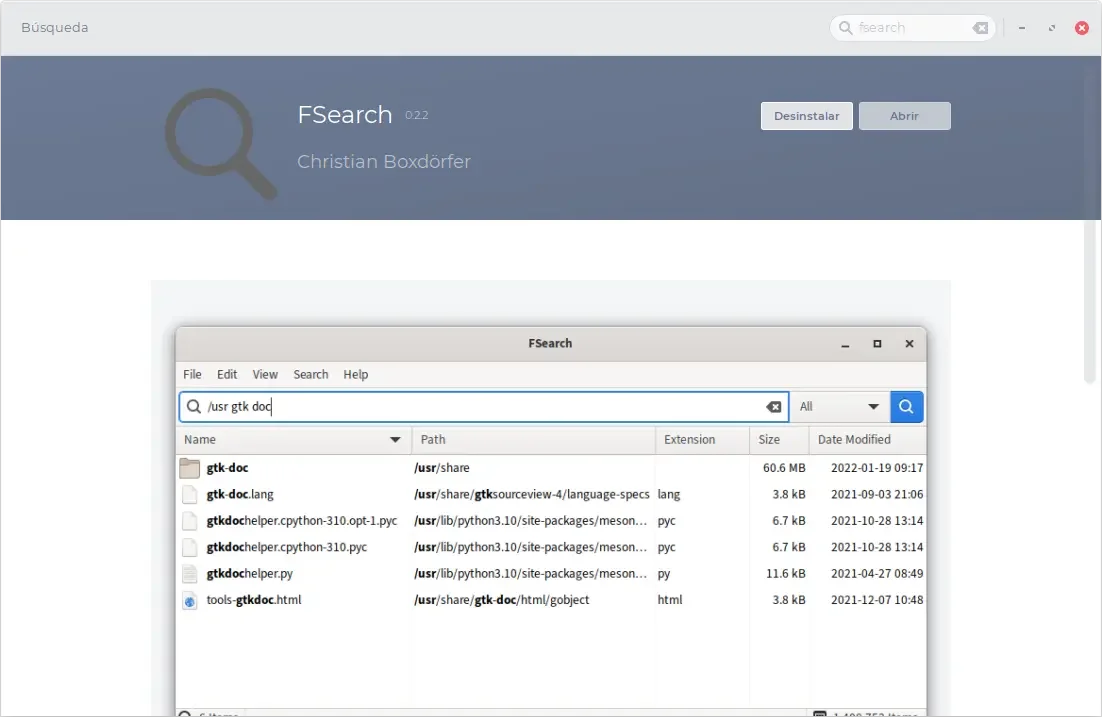 Fsearch: una herramienta de búsqueda eficiente para escritorios Linux. | Alcance Libre
